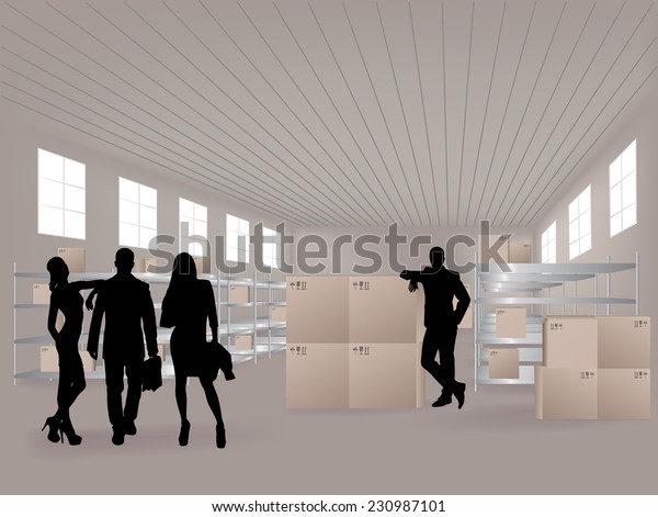 Group Warehouse They Customer Service Stock Vector (Royalty Free) 230987101