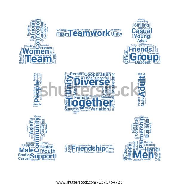Group Word Cloud Tag Cloud About Stock Vector (Royalty Free) 1371764723 ...