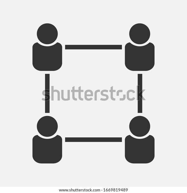 Grouping People Ilustration Icon Vector On Stock Vector (Royalty Free ...