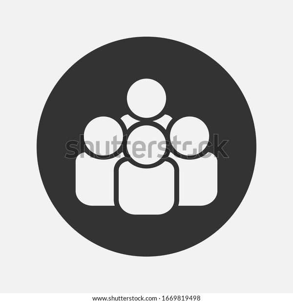 Grouping People Ilustration Icon Vector On Stock Vector (Royalty Free ...
