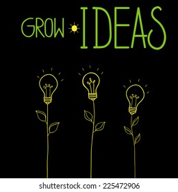 Grow Ideas Hand Drawn Vector Illustration Stock Vector (Royalty Free ...