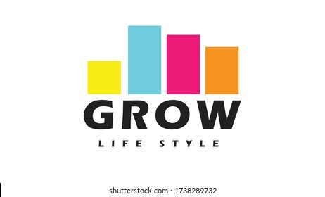 Grow Logo Design Minimalist Logo Creative Stock Vector (Royalty Free ...