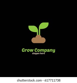 Grow Logo Design Vector Stock Vector (Royalty Free) 617711738 ...