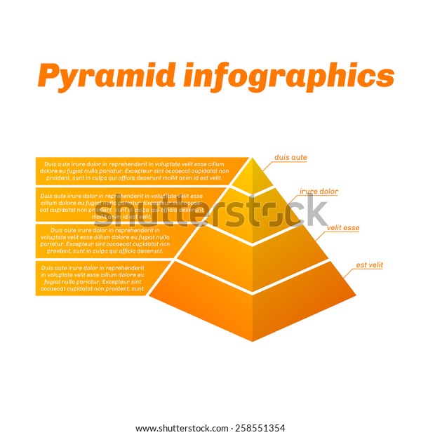Grow Pyramid Infographics Gradient Stock Vector (Royalty Free ...