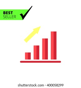 Growing Bar Chart Stock Vector (Royalty Free) 400058299 | Shutterstock