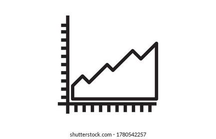 Growing Graph Icon Progress Symbol Flat Stock Vector (Royalty Free ...