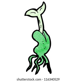 Growing Seed Cartoon Stock Vector (Royalty Free) 116340529 | Shutterstock