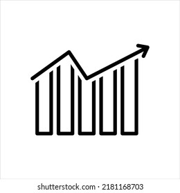 Growth Bar Chart Icon Vector Graphic Stock Vector (Royalty Free ...
