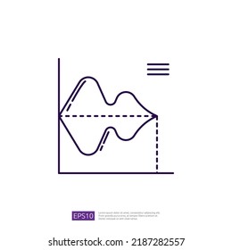 Growth Chart Curve Graph Outline Icon Stock Vector (Royalty Free ...