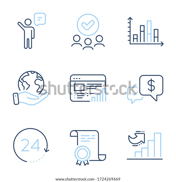 Growth Chart Diagram Graph Web Report Stock Vector (Royalty Free ...