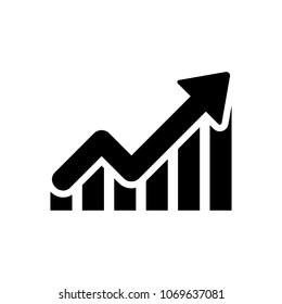 Growth Chart Icon Stock Vector (Royalty Free) 1069637081 | Shutterstock