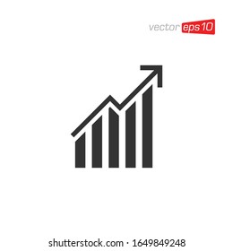 Growth Chart Icon Logo Design Vector Stock Vector (Royalty Free ...