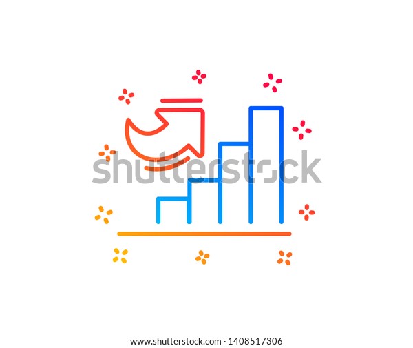 Growth Chart Line Icon Column Graph Stock Vector (Royalty Free) 1408517306 | Shutterstock