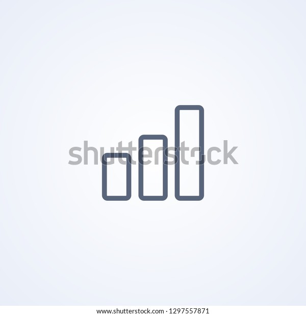 Growth Chart Vector Best Gray Line Stock Vector (Royalty Free ...