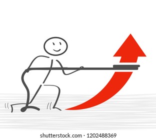 Set Stick Figures Business Stickman Running: ilustración de stock ...