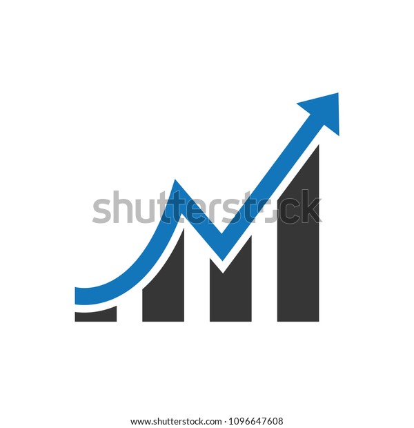 Growth Icon Blue Stock Vector (Royalty Free) 1096647608 | Shutterstock