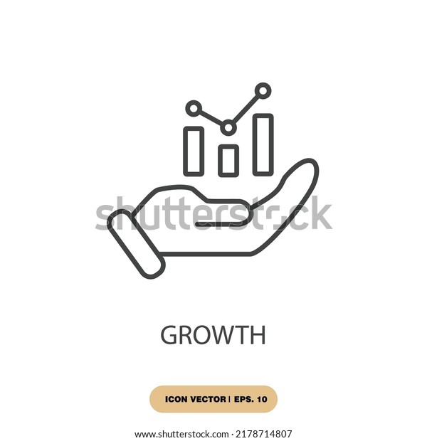 Growth Icons Symbol Vector Elements Infographic Stock Vector (Royalty ...