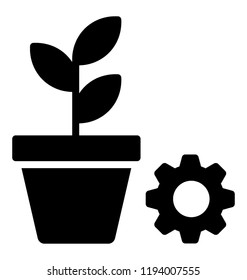 Growth Management Process Shown Icon Via Stock Vector (Royalty Free ...