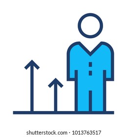 Growth User Employee Stock Vector (Royalty Free) 1012114552 | Shutterstock