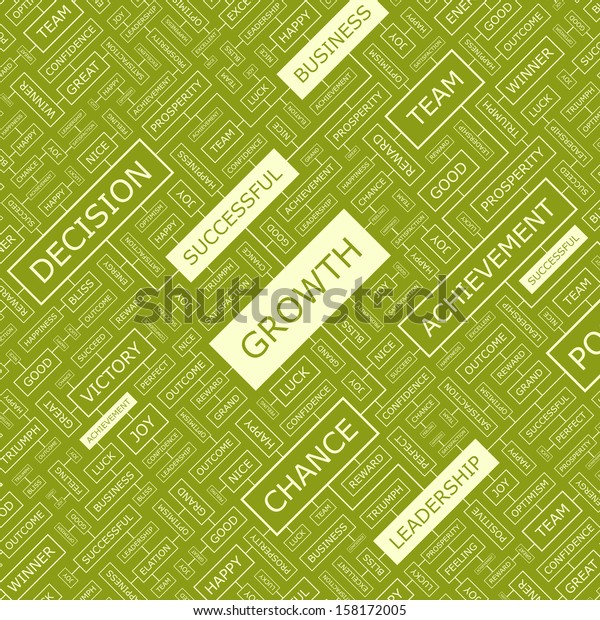 Growth Word Cloud Illustration Tag Cloud Stock Vector (Royalty Free ...