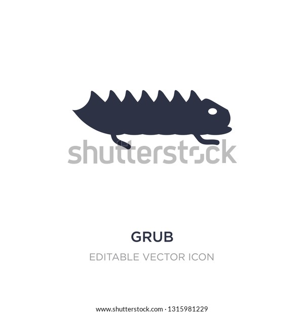 Grub Icon On White Background Simple Stock Vector (Royalty Free ...