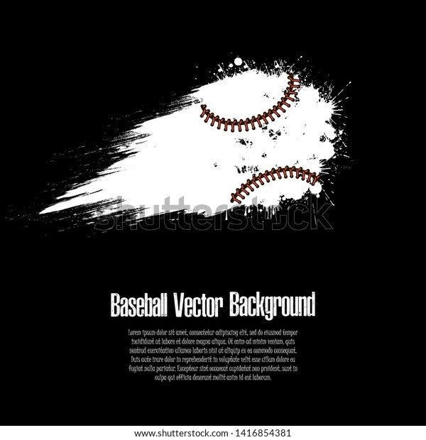 Grunge Baseball Background Abstract Baseball Ball Stock Vector (Royalty ...