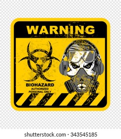 Grunge Bio Hazard Warning Sign Vector Stock Vector (Royalty Free ...