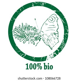 Grunge Bio Icon Stock Vector (Royalty Free) 108066728 | Shutterstock