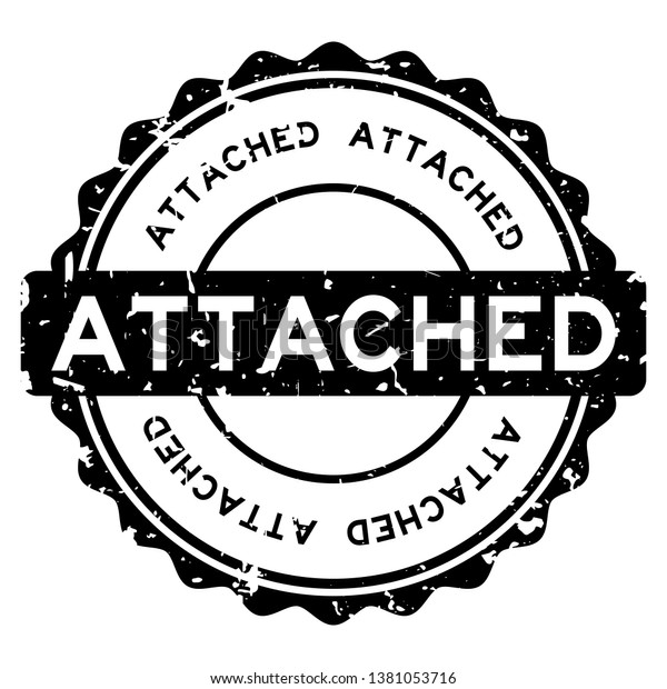Grunge Black Attached Word Round Rubber Stock Vector (Royalty Free ...