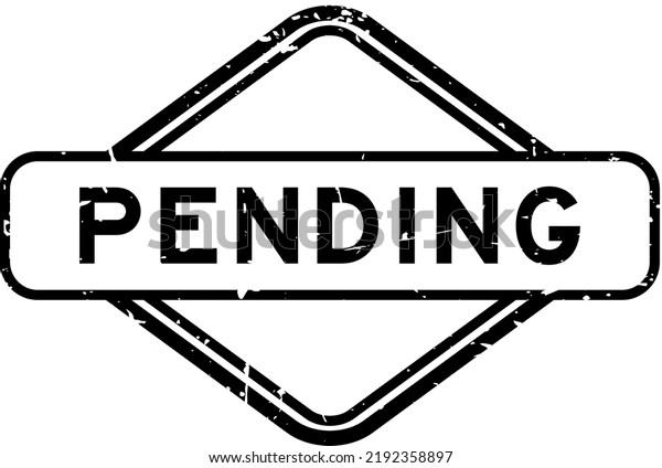 Grunge Black Pending Word Rubber Seal Stock Vector (Royalty Free ...