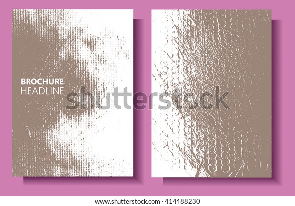 Grunge Brochure Designflyer Design Vector Template Stock Vector ...