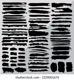 Grunge Vector Brush Strokes Backgrounds Stock Vector (Royalty Free ...