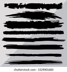 Grunge Brush Lines Vector Banner Stock Vector (Royalty Free) 1529001683 ...