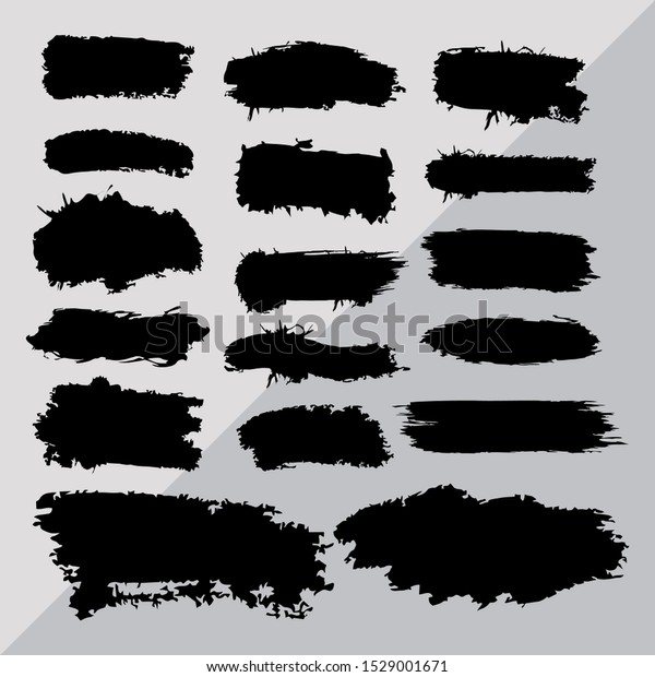 Grunge Brush Lines Vector Banner Stock Vector (Royalty Free) 1529001671 ...