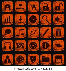 Grunge Buttons Vector Set Stock Vector (Royalty Free) 144513716 ...