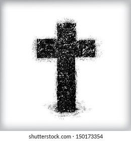Grunge Cross Stock Vector (Royalty Free) 136044197 | Shutterstock