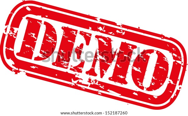 Grunge Demo Rubber Stamp Vector Illustration Stock Vector (Royalty Free ...
