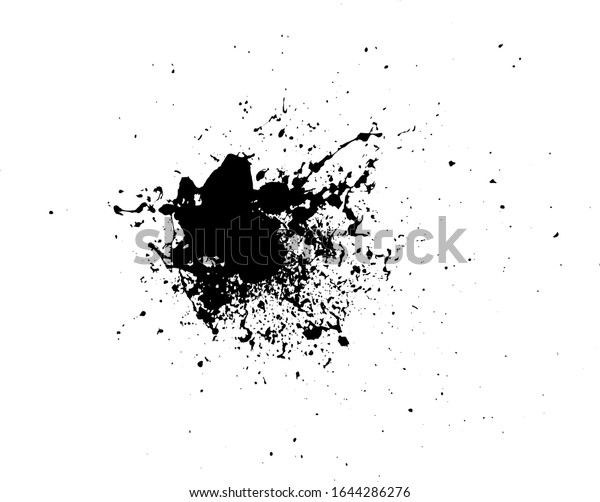 Grunge Distressed Splatter Splash Background Stock Vector (Royalty Free ...