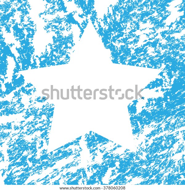 Grunge Edges Blue Star Texture Background Stock Vector (Royalty Free ...