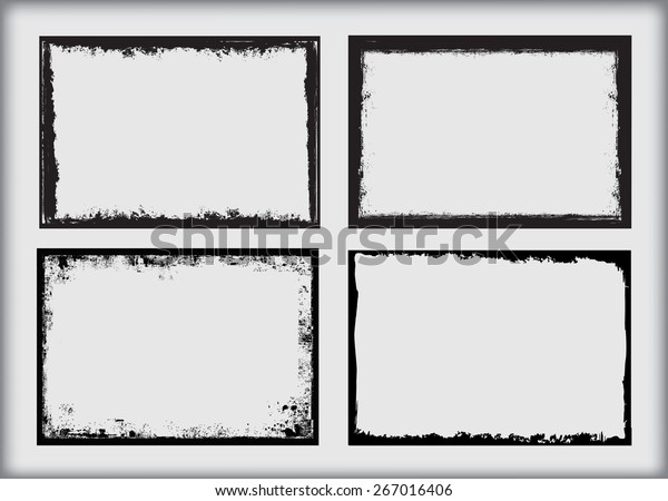 Grunge Framegrunge Backgroundabstract Vector Template Stock Vector ...