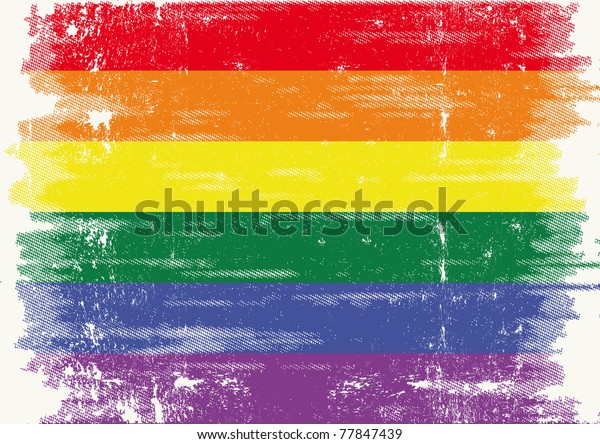 Grunge Gay Flag Texture Stock Vector (Royalty Free) 77847439 | Shutterstock