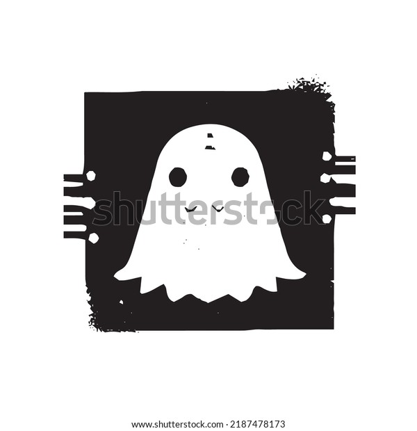 Grunge Ghost Stamp Insignias Label Badge Stock Vector (Royalty Free ...