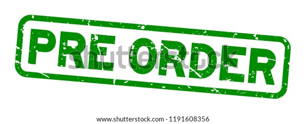 Grunge Green Pre Order Word Square Stock Vector (Royalty Free ...