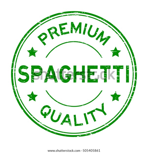 Grunge Green Round Premium Quality Spaghetti Stock Vector (Royalty Free ...