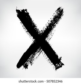 Grunge X Markabstract Logo X Stock Vector (Royalty Free) 1405255703 ...