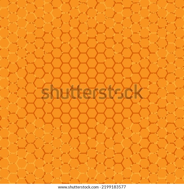 Grunge Hexagon Pattern Honeycomb Pattern Gradation Stock Vector ...