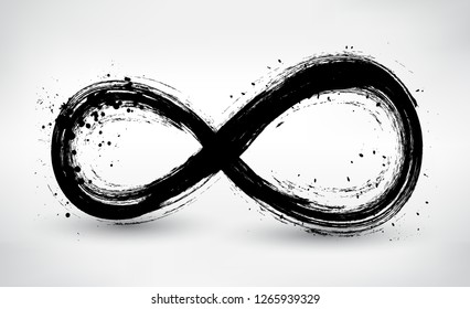 Grunge Infinity Symbolinfinity Logo Design Stock Vector (Royalty Free ...