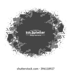 Grunge Ink Splash Background Isolated Vector Stock Vector (Royalty Free ...