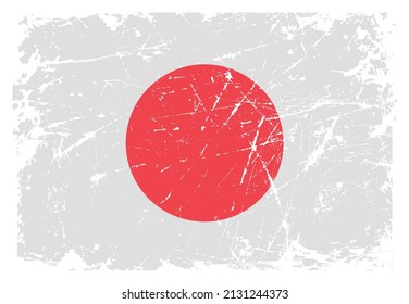 Grunge Japan Flag Flag Japan Stock Vector (Royalty Free) 2131244373 ...