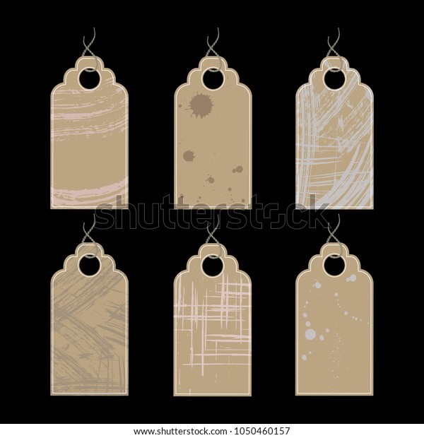 Grunge Labels Set Vector Illustration Stock Vector (Royalty Free ...
